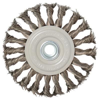 Grata Plana Circular Trenzada Acero 7" - M14 - Sermaind