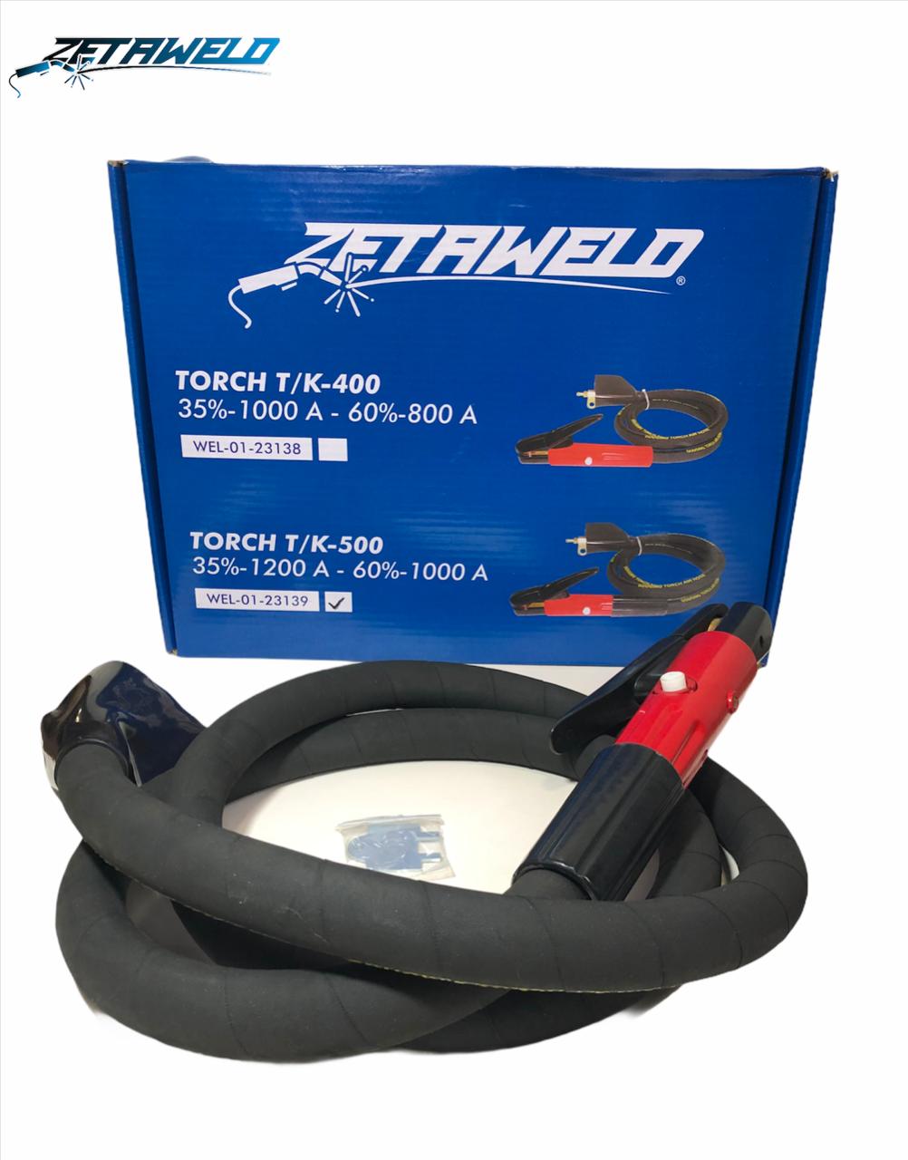 Pistola Torch T/ K-400 35%-1200 A - 60%-1000 A Zetaweld - Sermaind
